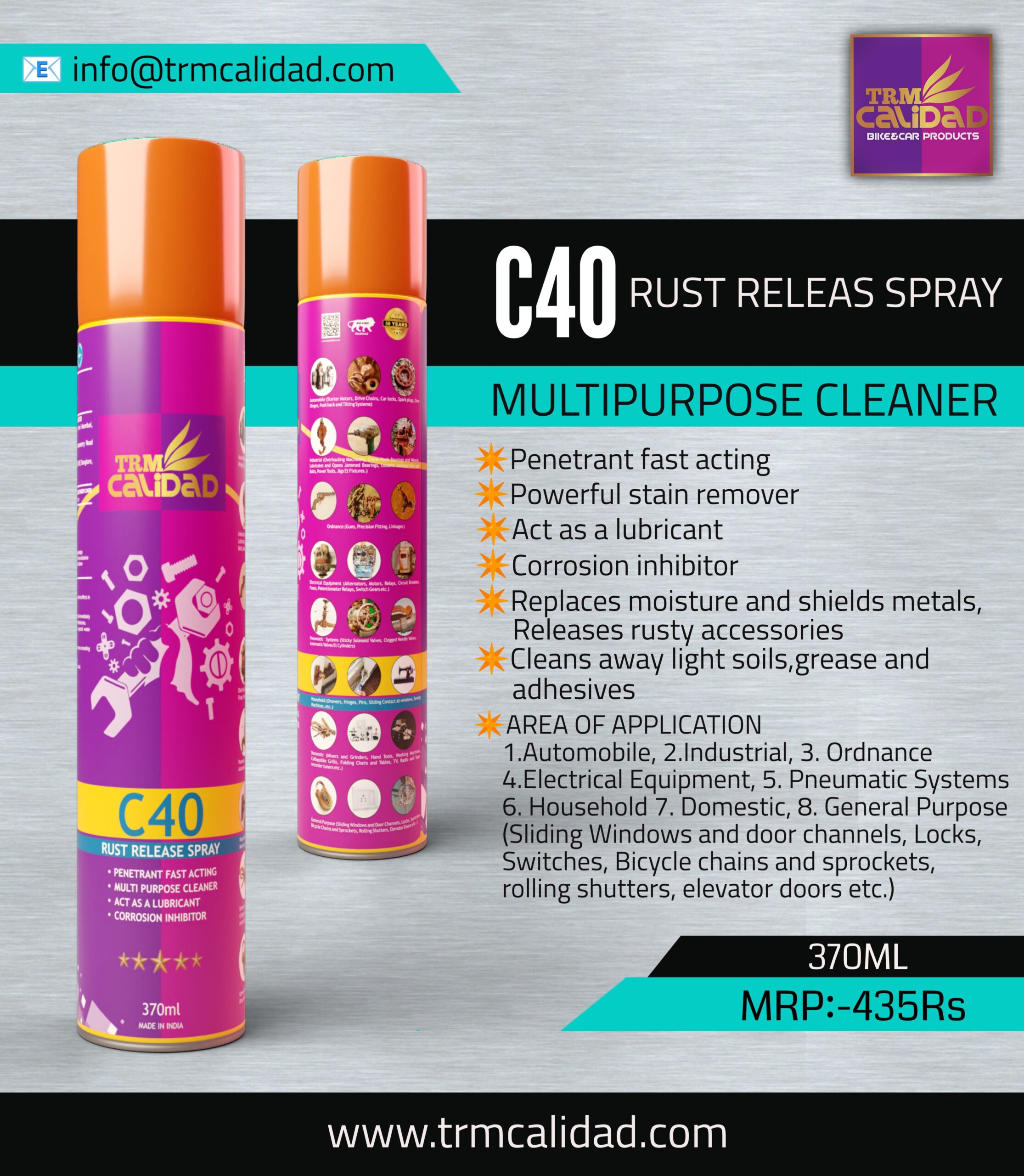 C40 Rust release spray 370ML – eada