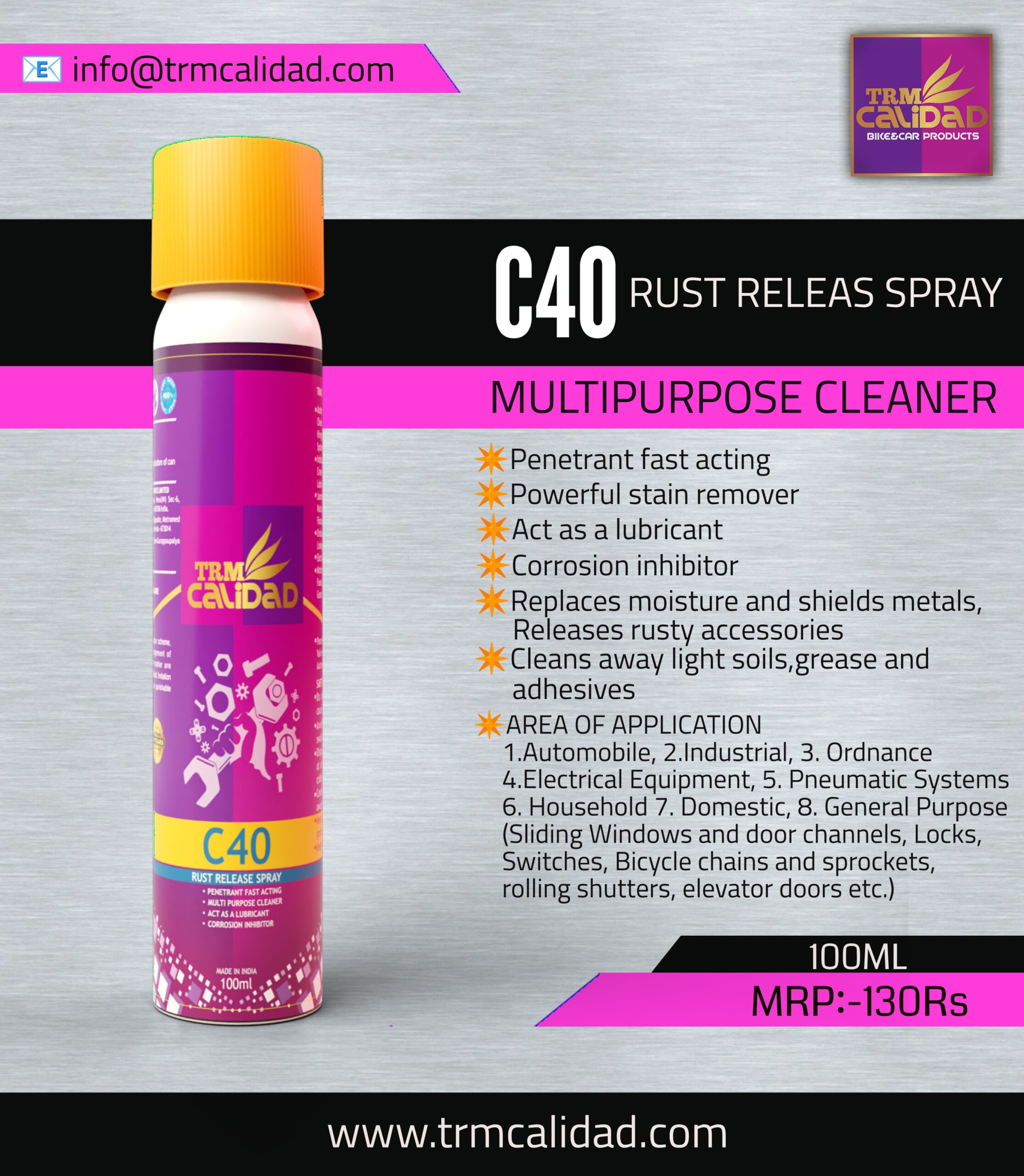 C40 Rust release spray 100ML – eada